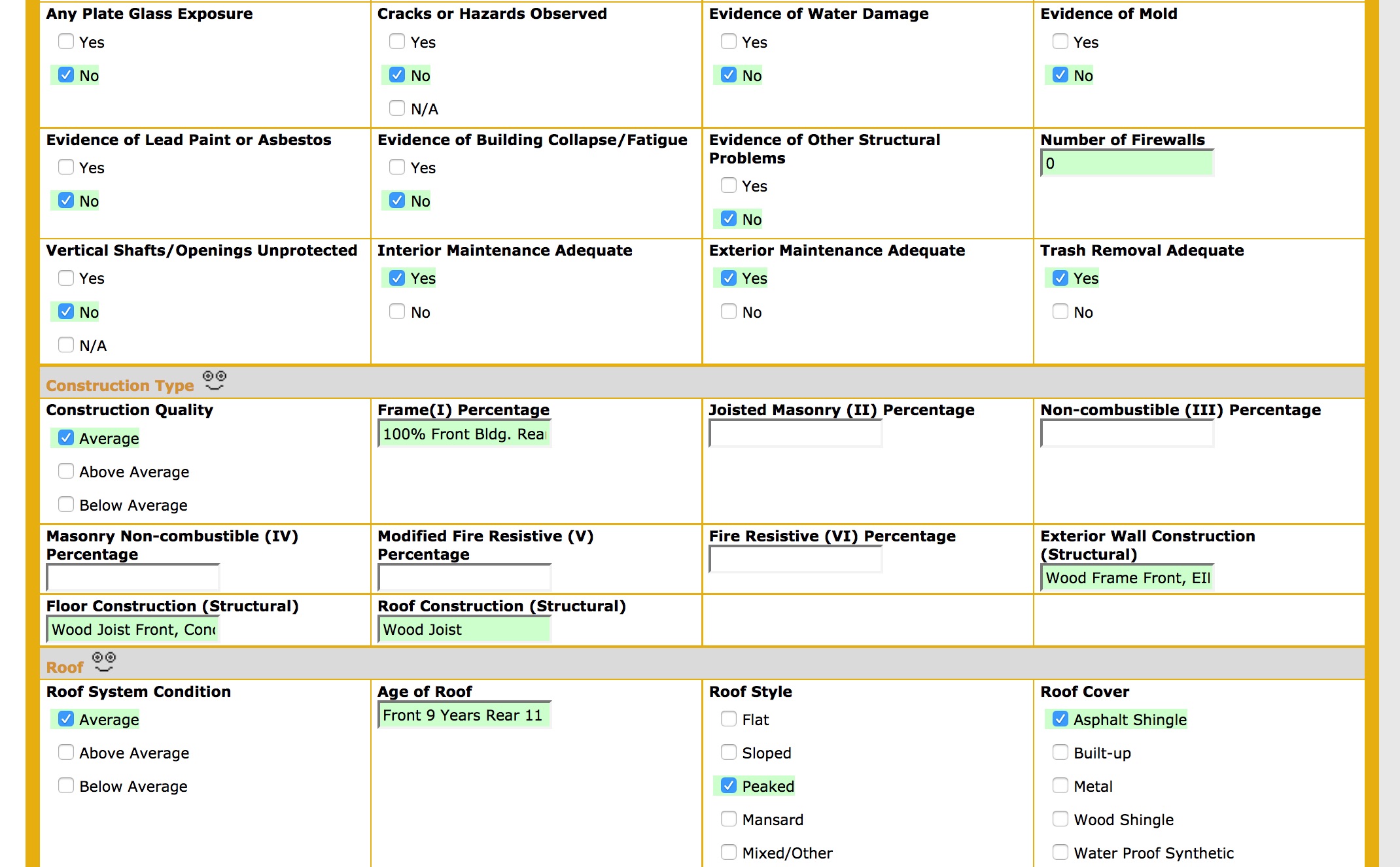 EZinspections: sample inspection forms, inspection checklists and ...