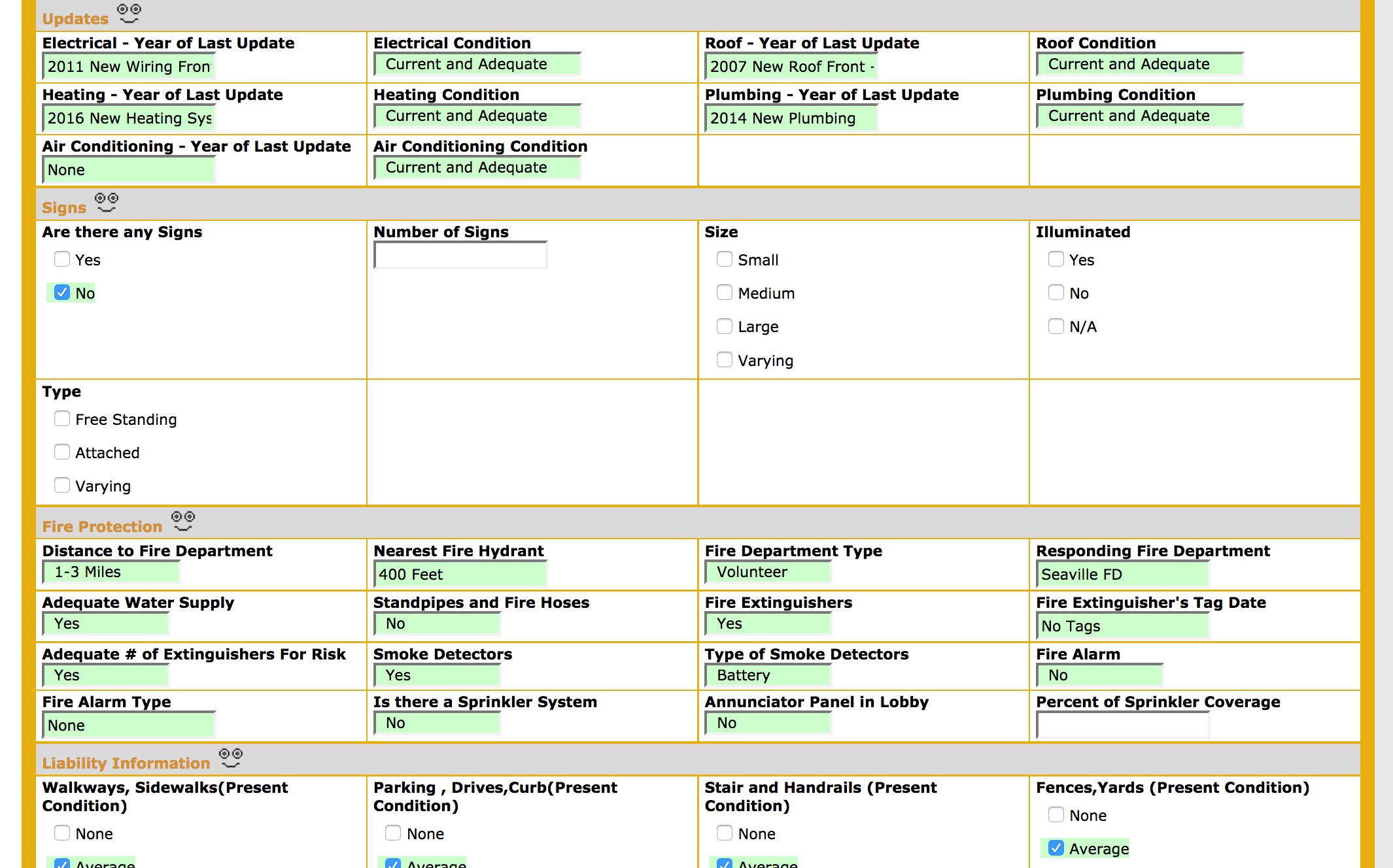 EZinspections: sample inspection forms, inspection checklists and ...